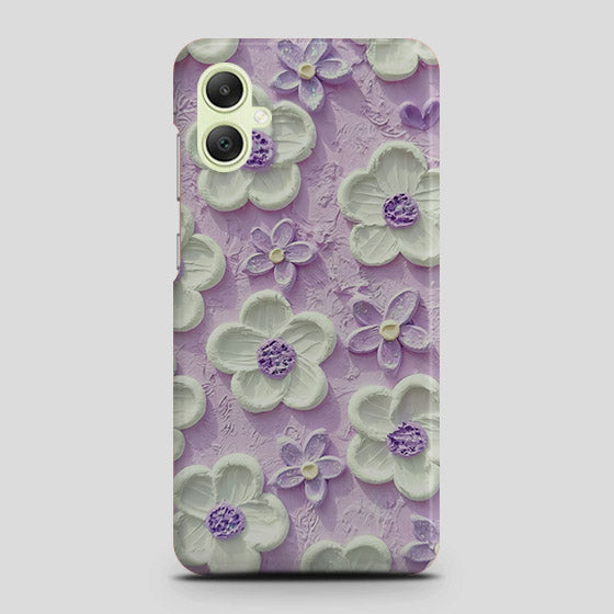 Samsung Galaxy A05s Cover - Floral Series - Design 4 - Purple & White – OrderNation
