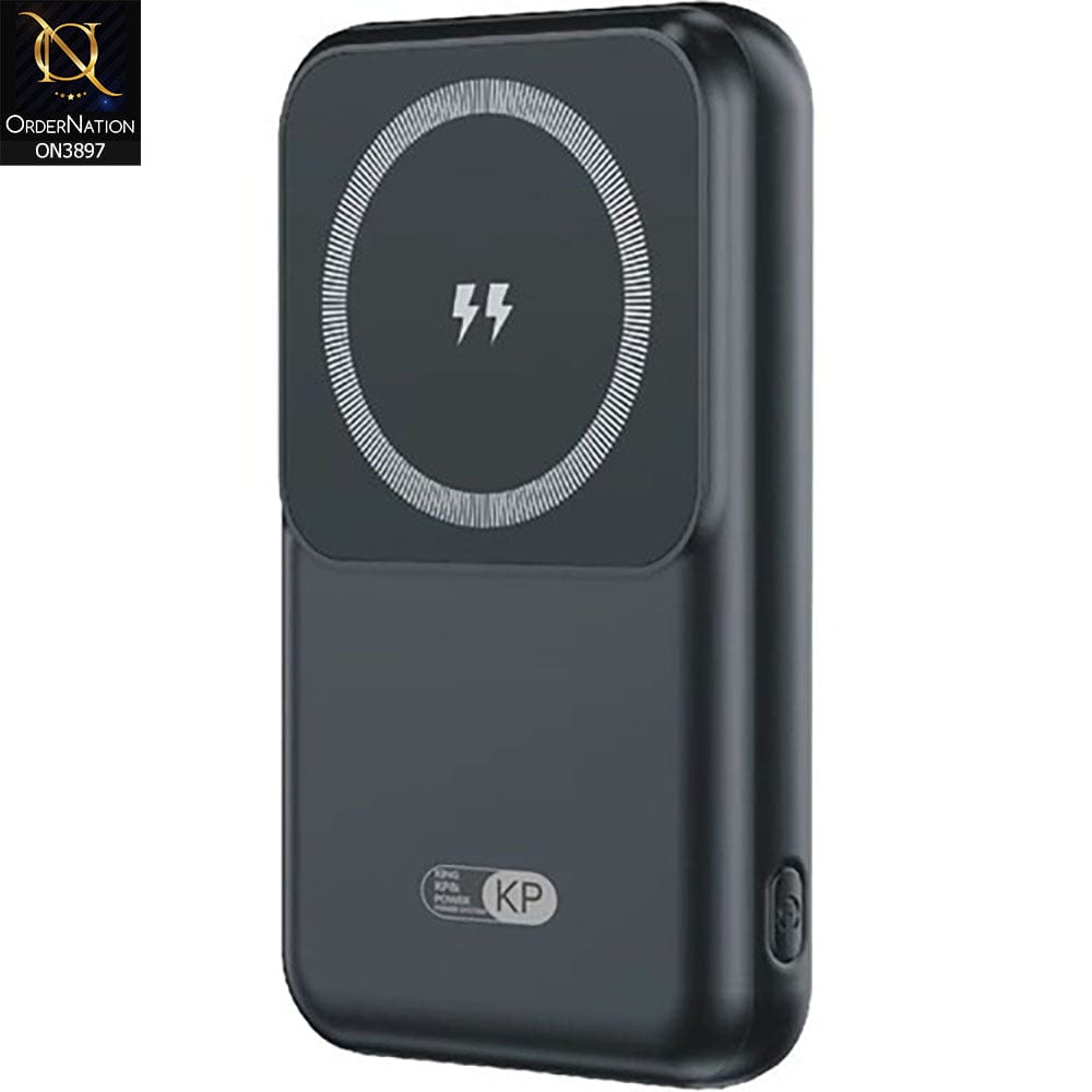 Black - King Power Kp Power Wp-17 Wireless Powerbank 10.000 mah ...