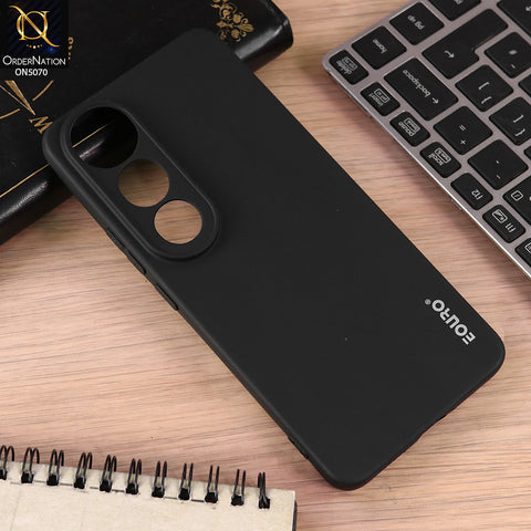 Vivo V60 Lite 4G Cover - Black - New Liquid Silicone Soft TPU Case Wit ...