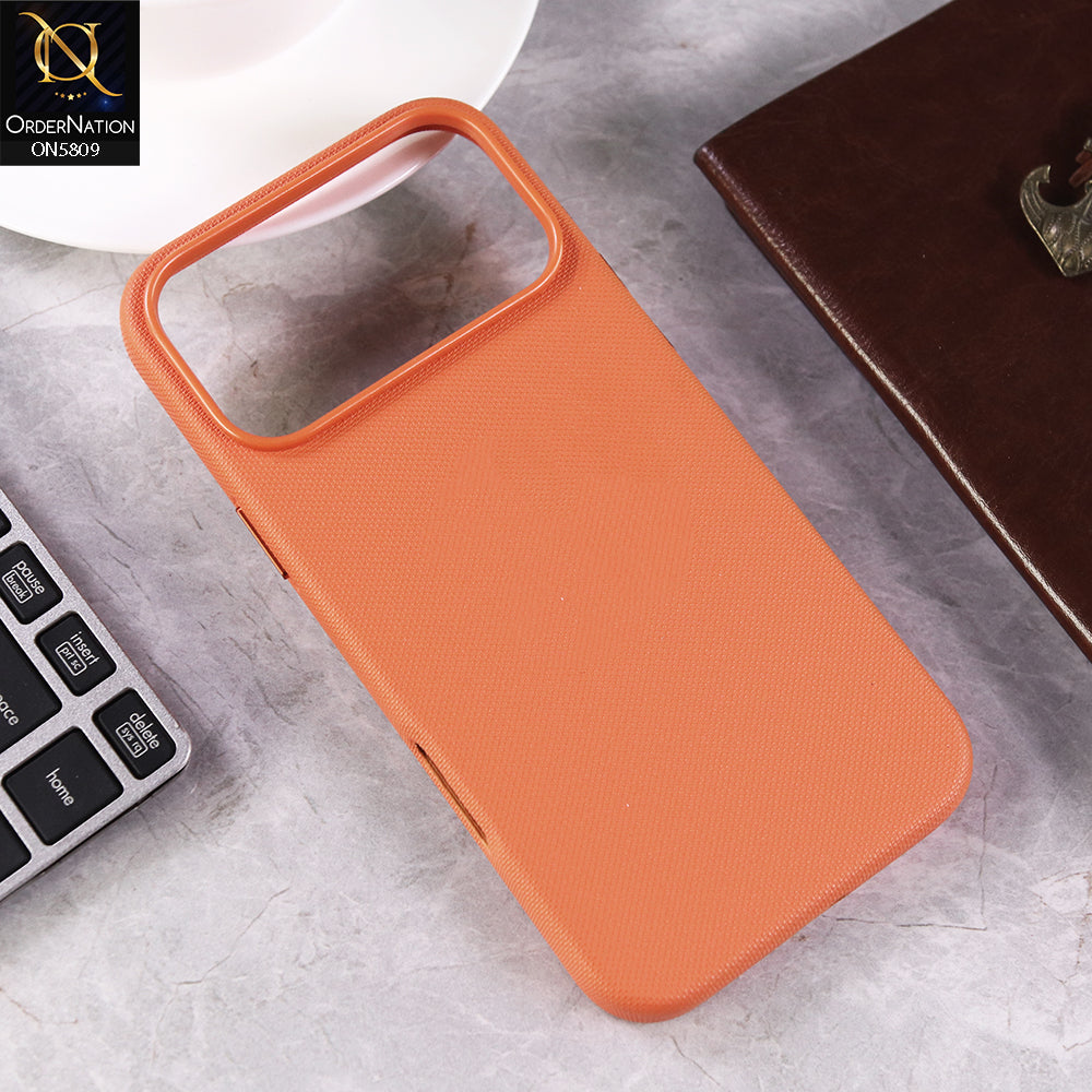 iPhone 17 Pro Max Cover - Orange - New premium Quality Tech Woven Desi ...
