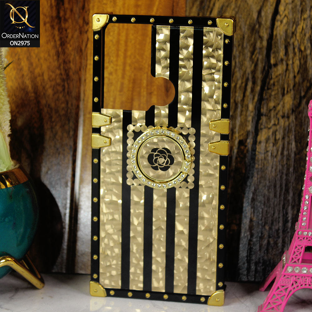 Infinix Hot 20i Cover - Design2 - 3D illusion Gold Flowers Soft Trunk – OrderNation