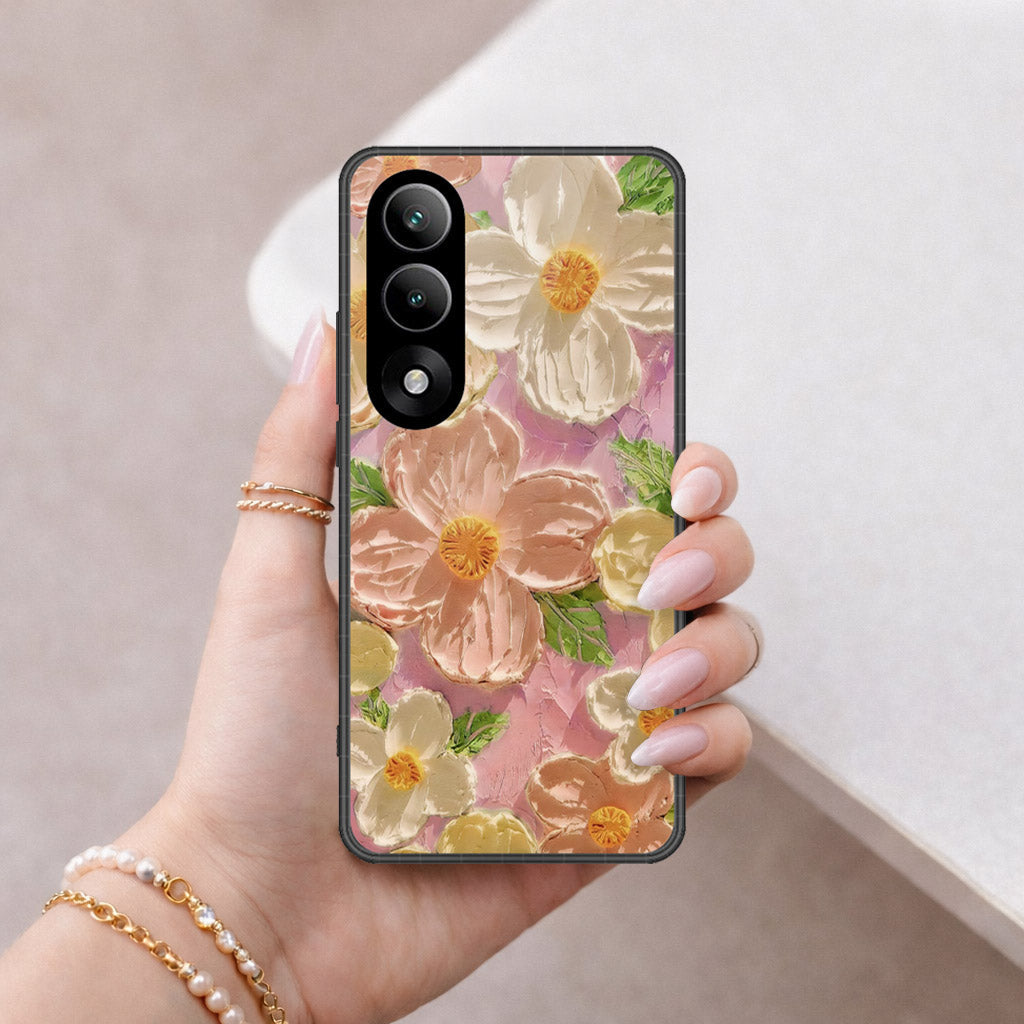 OnePlus Ace 5 Ultra Cover - Floral Series - Design 11 - White & Green ...