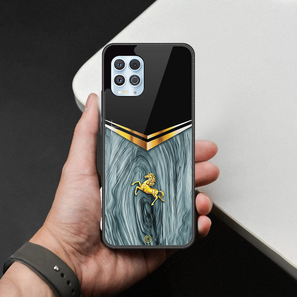 Motorola Edge S Cover - Majestic Royal V Design - HQ Premium Shine Dur ...