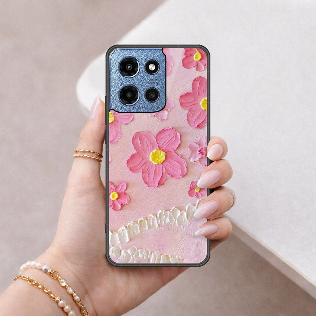 Motorola Moto G (2025) Cover - Floral Series - Design 2 - Pink - HQ Pr ...
