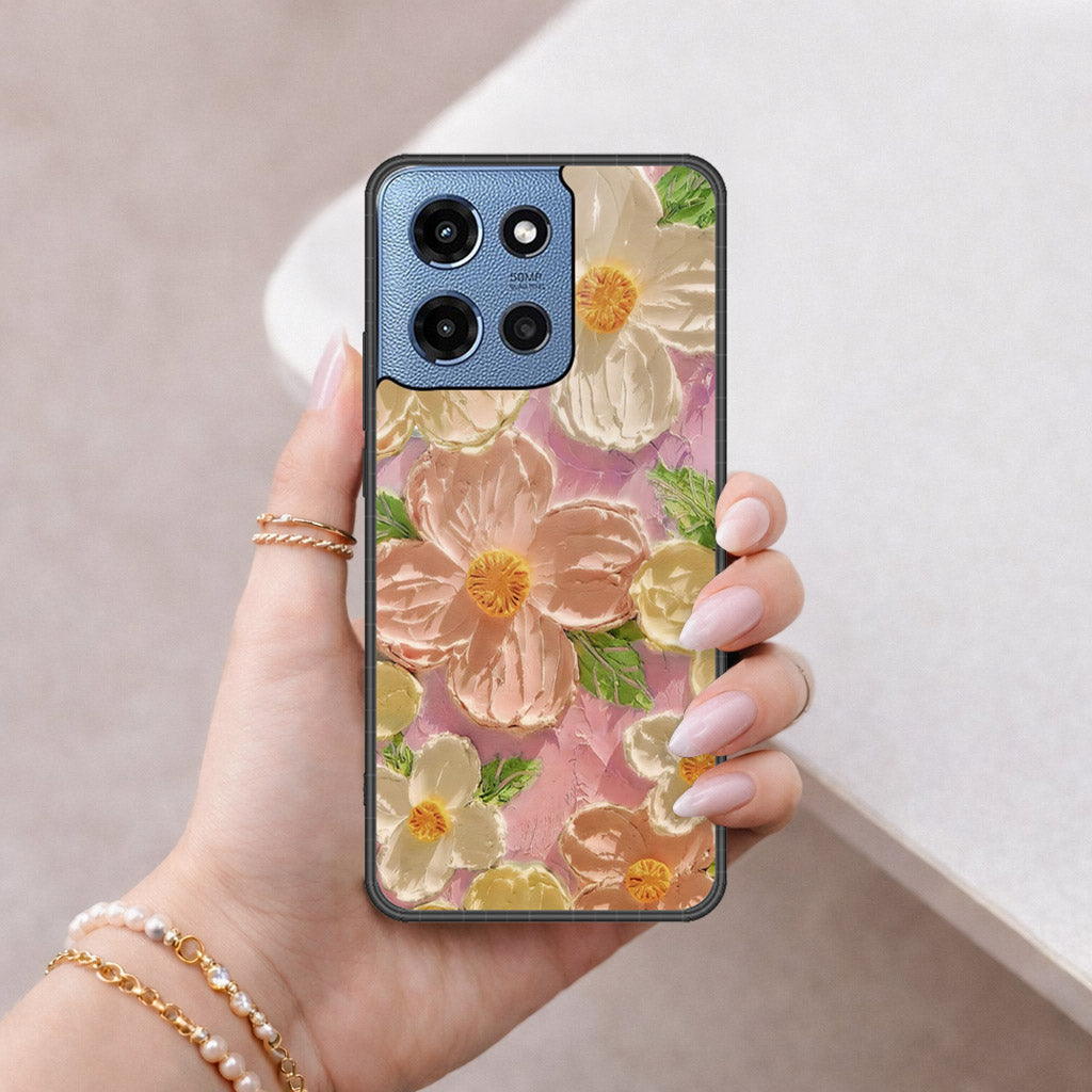 Motorola Moto G Power 2025 Cover - Floral Series - Design 11 - White ...