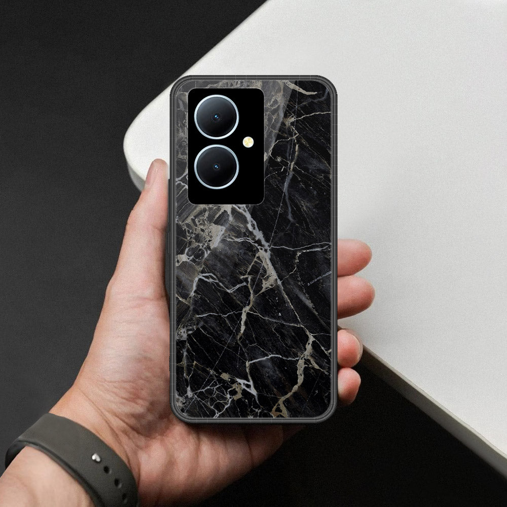 Vivo Y78 Plus 5G Cover - Black Marble Series - HQ Ultra Shine Premium ...