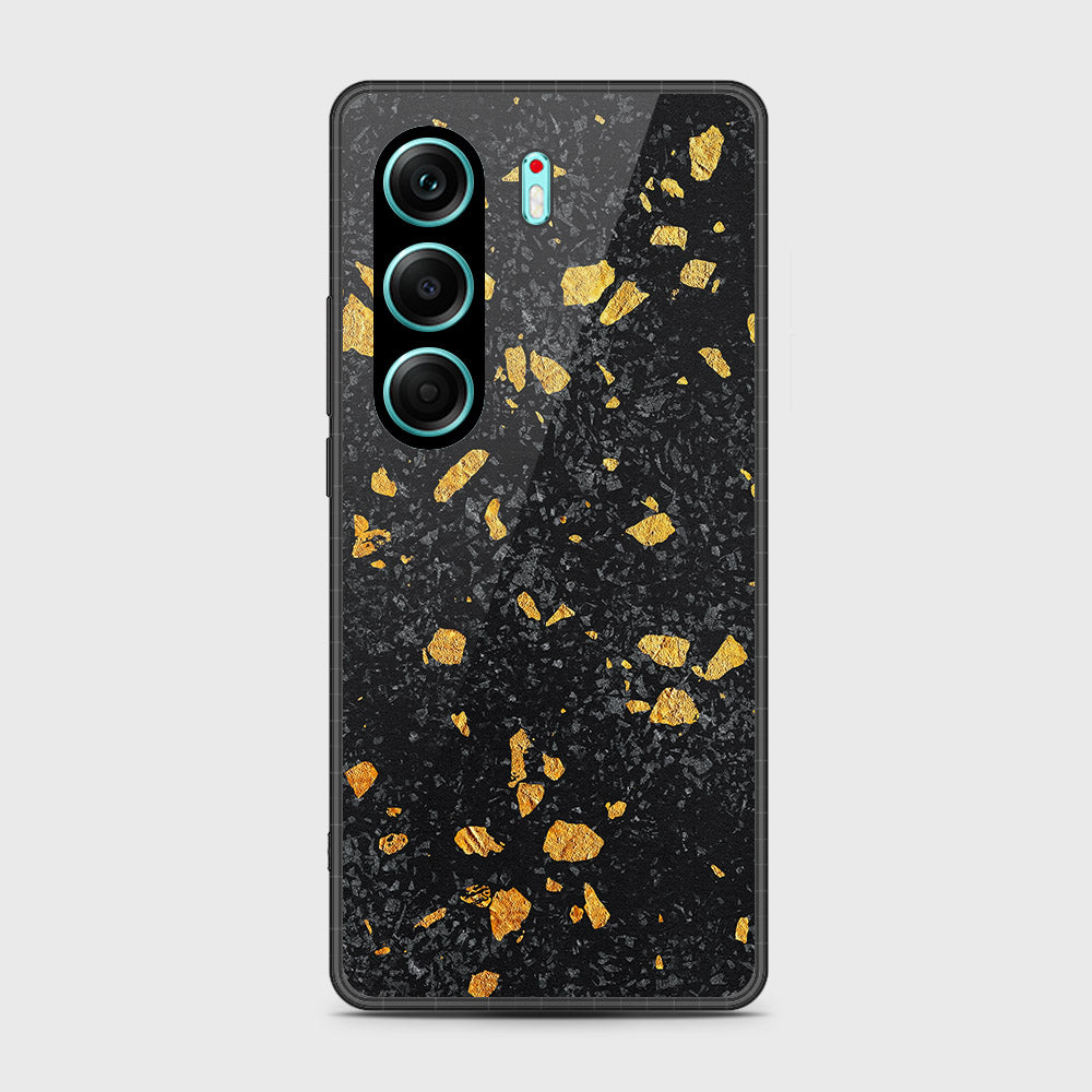Tecno Camon 40 - Black Marble Series - HQ Premium Shine Durable Shatte ...