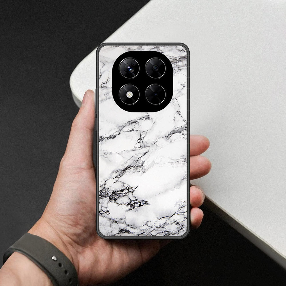 Xiaomi Redmi Note 14 Pro 5G Cover - White Marble Series - HQ Premium S ...