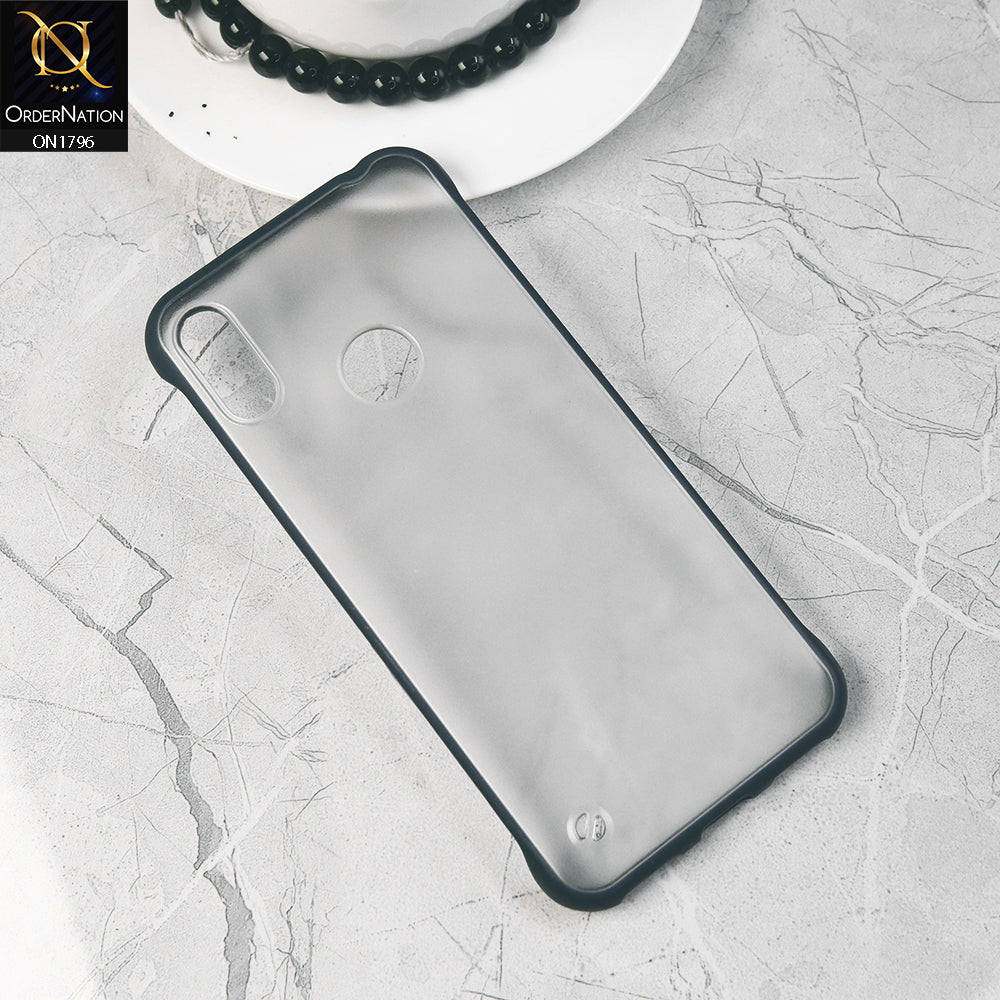 Huawei Y6p Cover - Blue - Soft Colorful Border Semi Transparent Back S ...