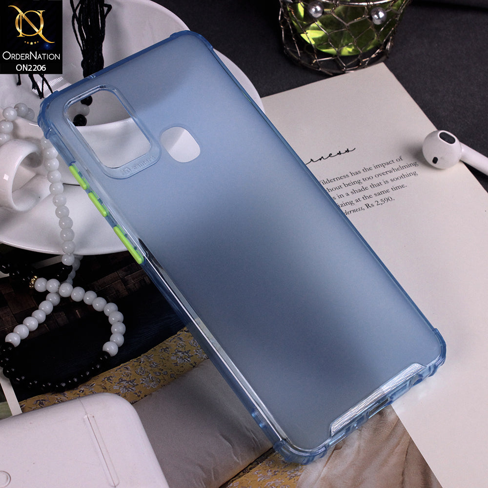 Samsung Galaxy A21s - Blue - Candy Assorted Color Soft Semi-Transparen ...