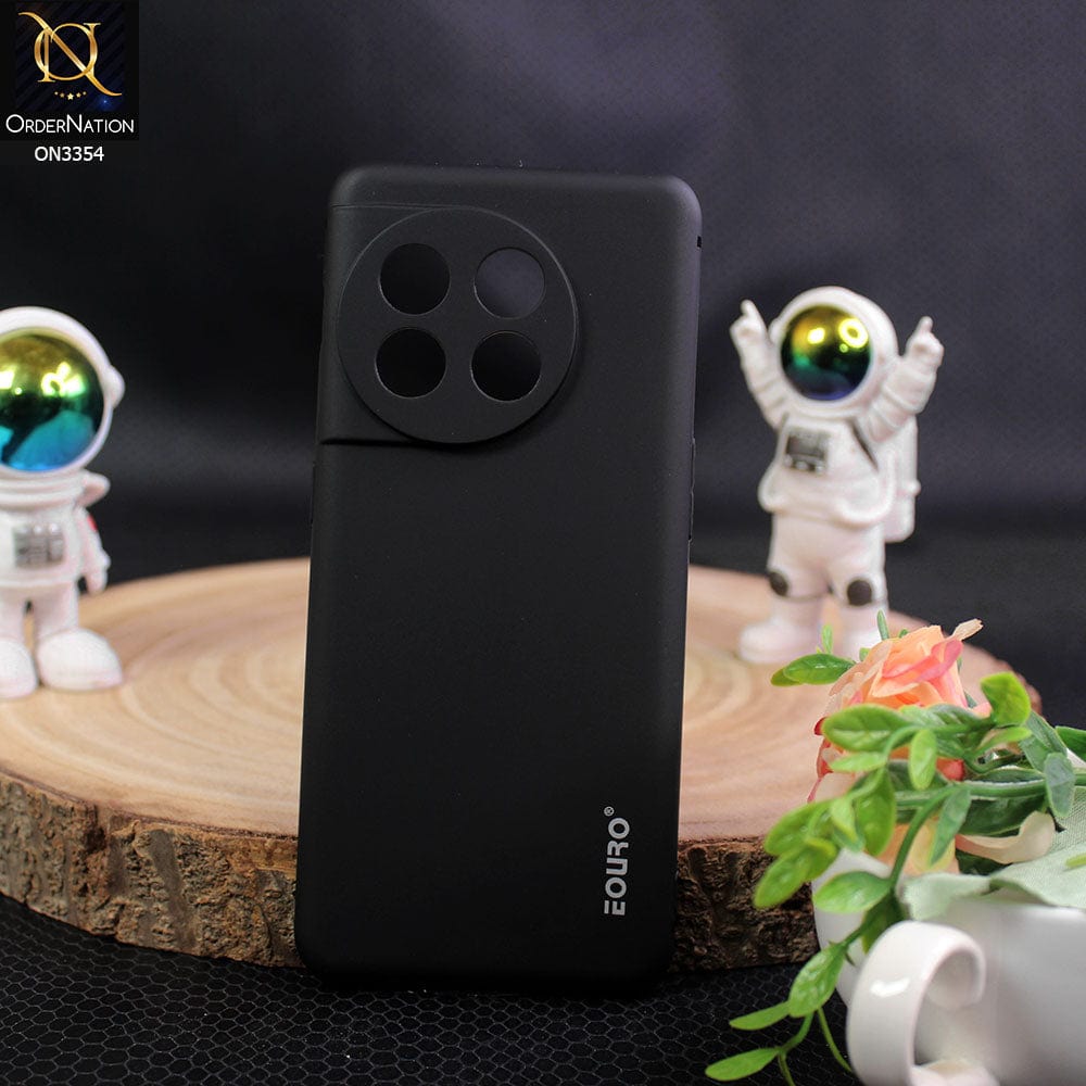 OnePlus 11 Cover - Black - EOURO Shock Resistant Soft Silicone Camera ...