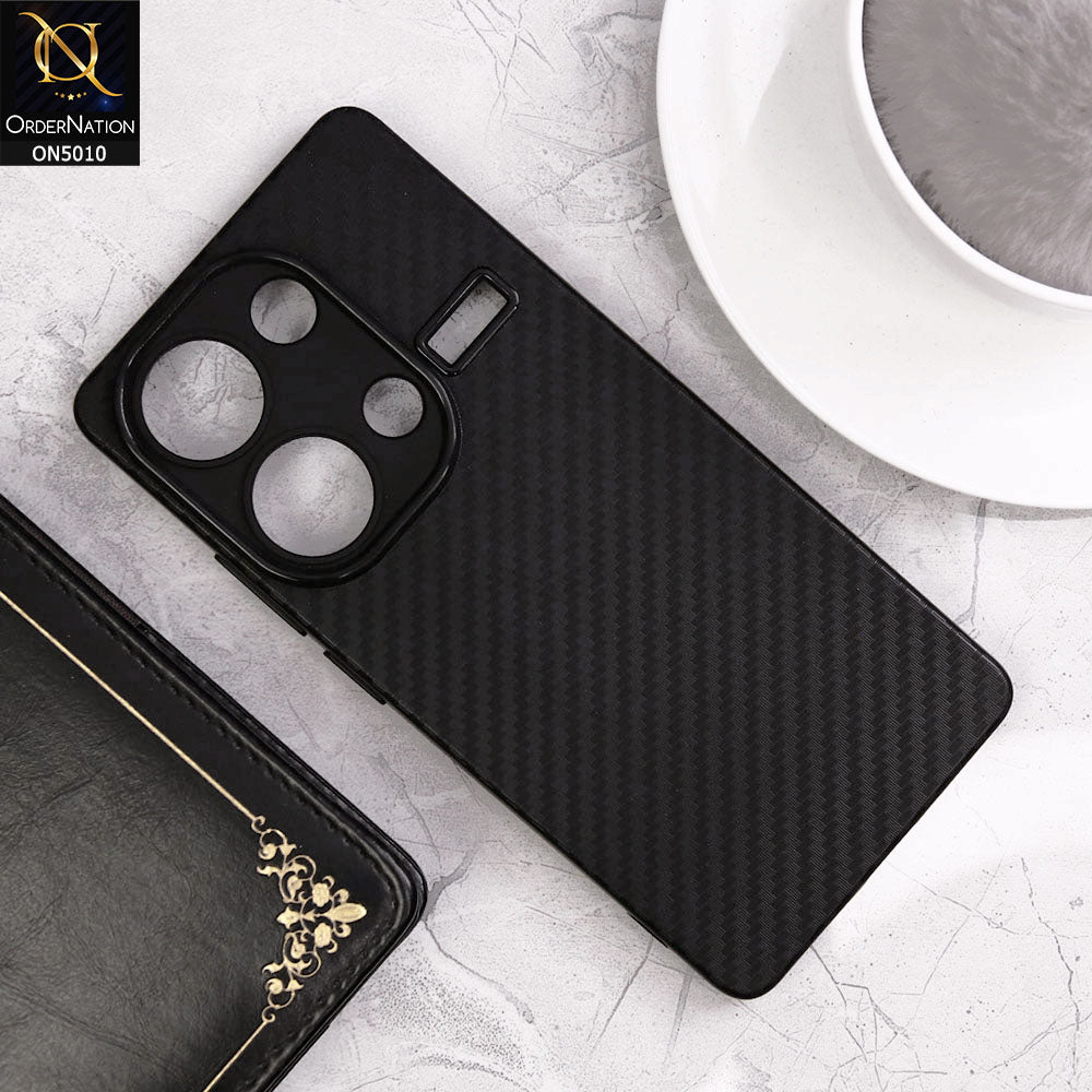Xiaomi Redmi Note 13 Pro 4G Cover - Black- New Carbon Fiber Ultra Thin ...