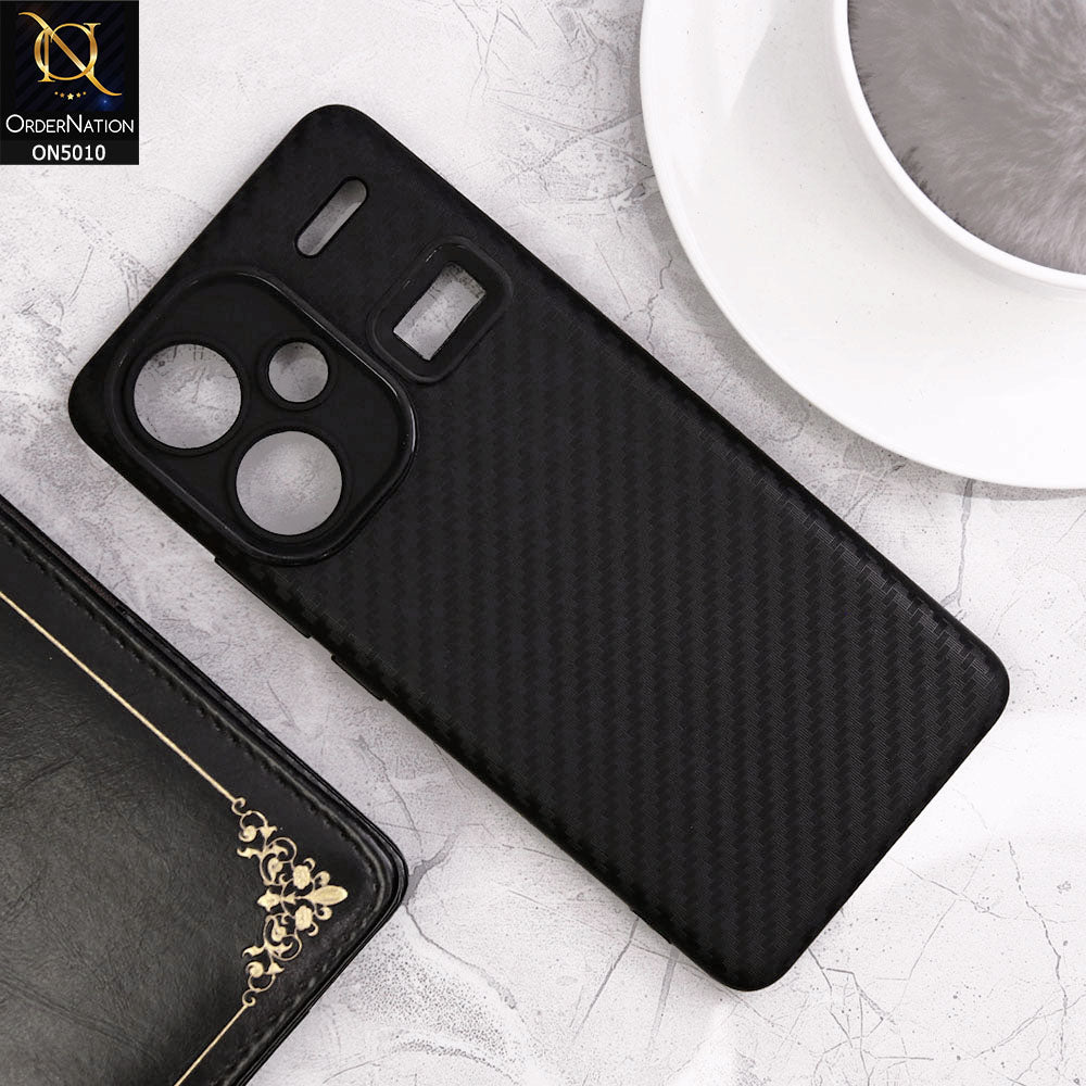 Xiaomi Redmi Note 13 Pro Plus 5G Cover - Black- New Carbon Fiber Ultra ...