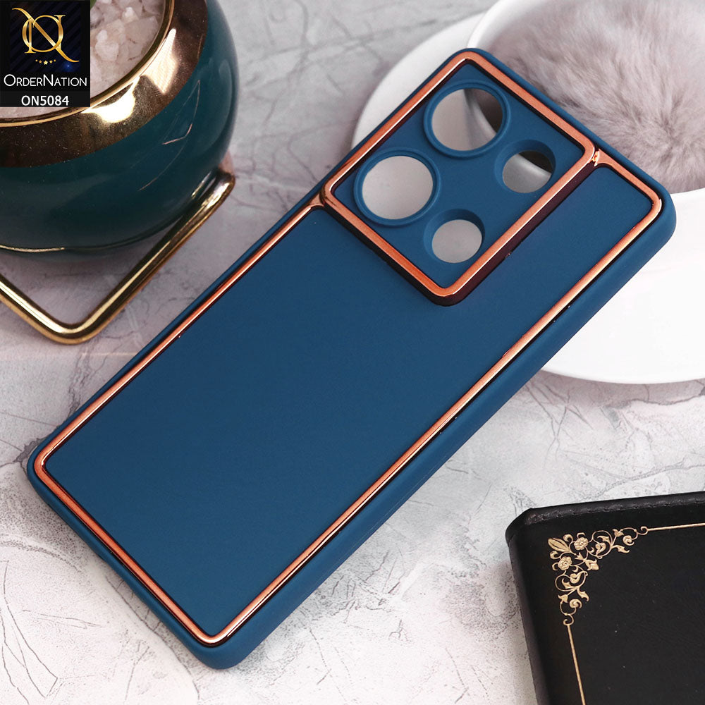 Xiaomi Redmi Note 13 Pro 4G Cover - Blue - Electroplating Borders Cand ...