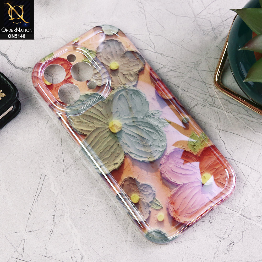 iPhone 15 Pro Max Cover - Design 3 - Luxury Glossy Gradient Shine Flor ...