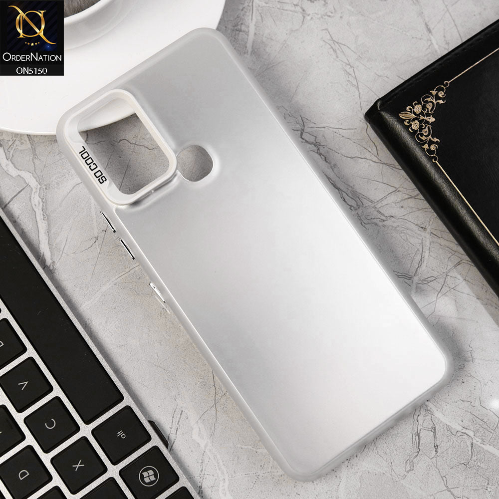 Infinix Hot 10 Cover - Silver - New Matte Color Gradient Shine Series ...