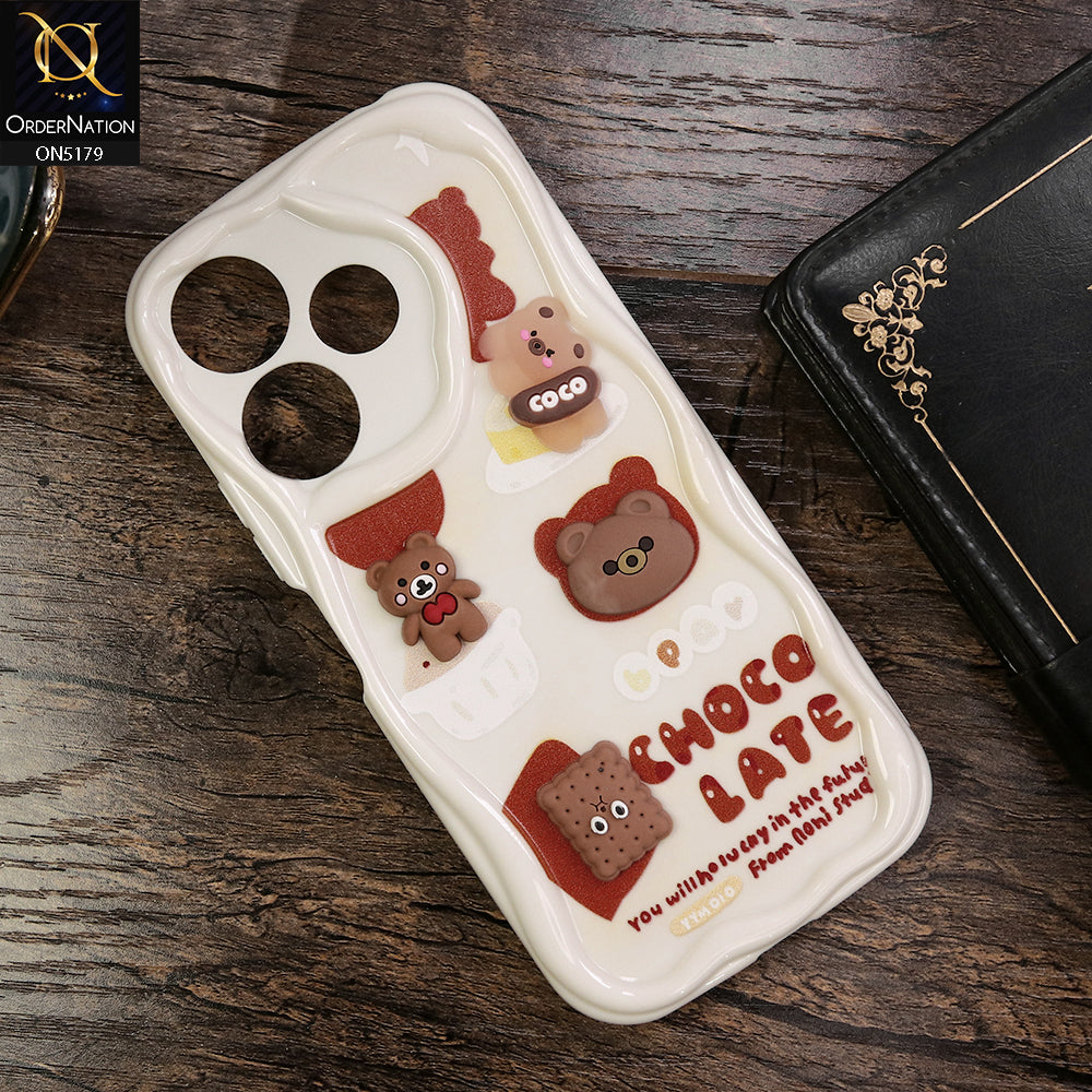 Xiaomi Redmi Note 13R Cover - Design 2 - Cute 3D Cartoon Soft Silicon ...