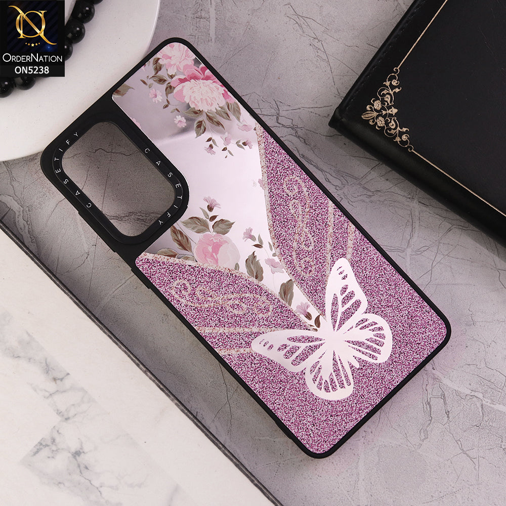 Samsung Galaxy A73 5G Cover - Design 2 - Trendy Floral Butterfly Shiny ...