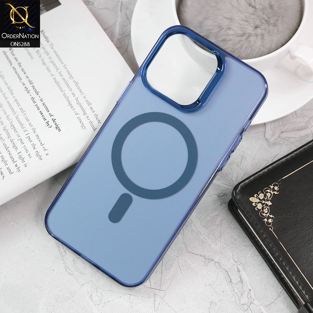 iPhone 13 Pro Cover - Blue - Luxury Alloy Back Plate Electroplating Ca ...