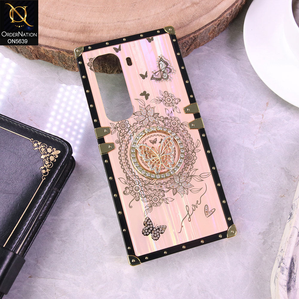 Infinix Hot 50 Pro Plus Cover - Golden - Square Bling Diamond Glitter ...