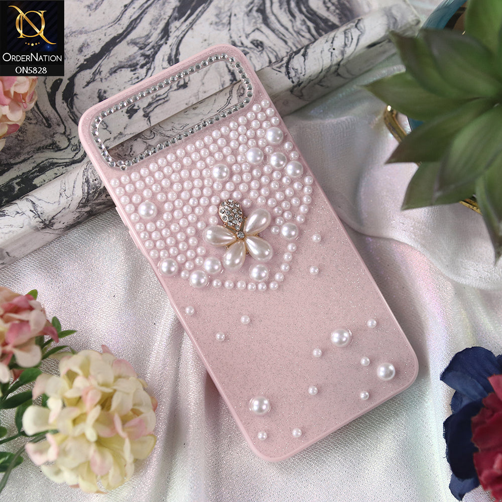 Infinix Smart 10 Plus Cover - Pink - Adorable Pretty RhineStones And P ...