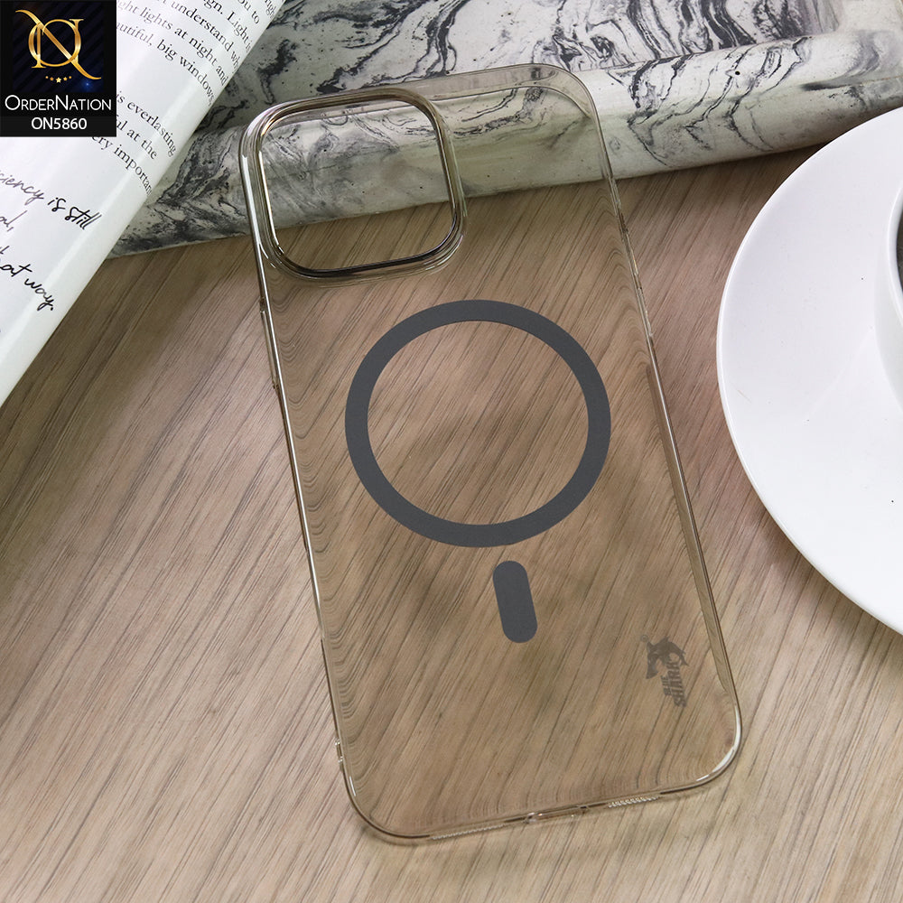 iPhone 16 Pro Max Cover - Gray - New Premium Clear Hard Case With Mags ...