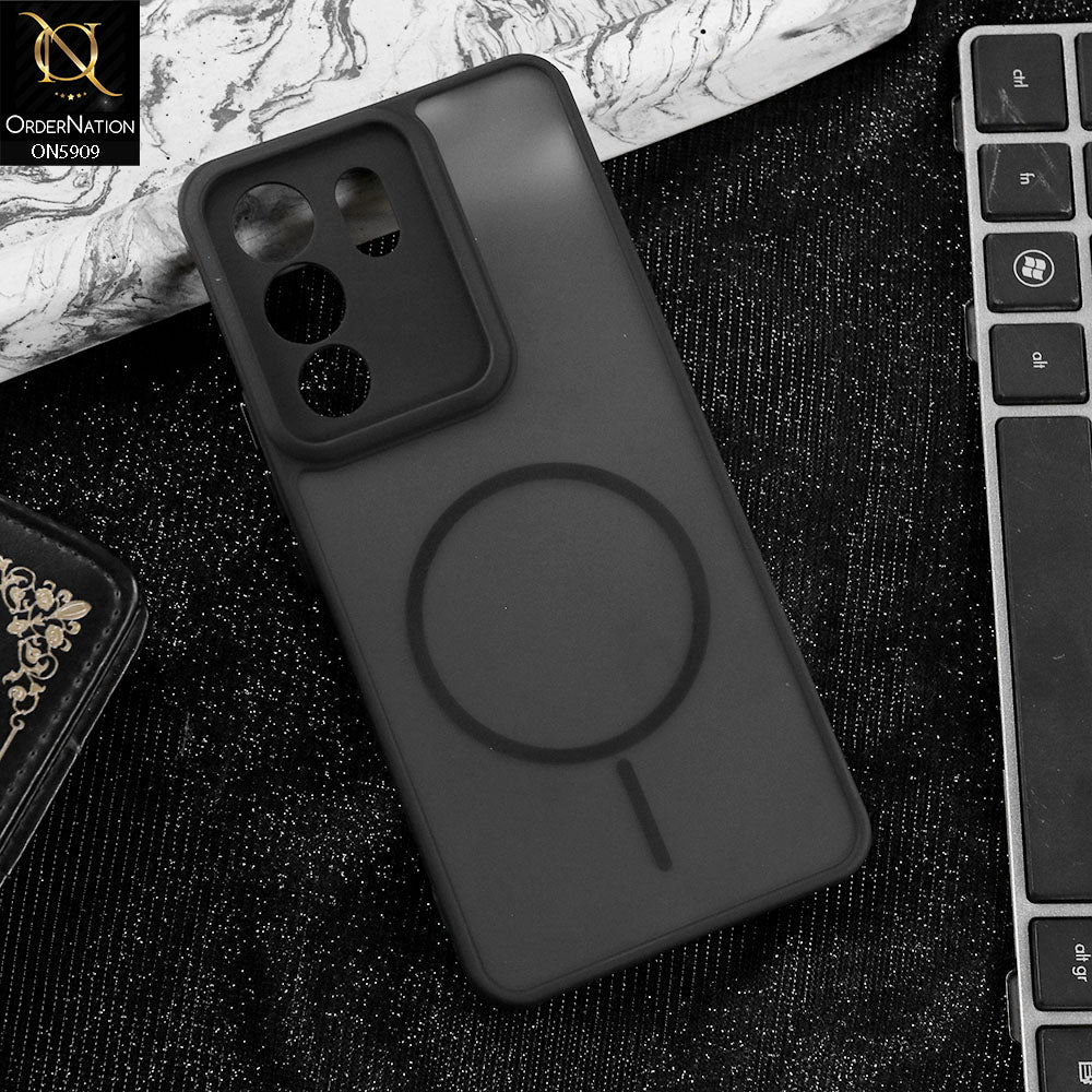 Vivo Y300 Cover - Black - New Fine Premium Soft TPU Side Bordered Semi ...