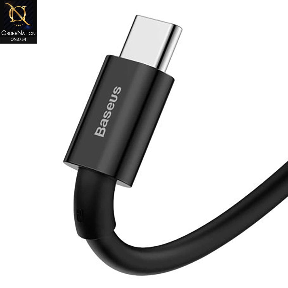 Baseus Superior USB to Type C 66W Fast Charging Cable 1M Black – OrderNation