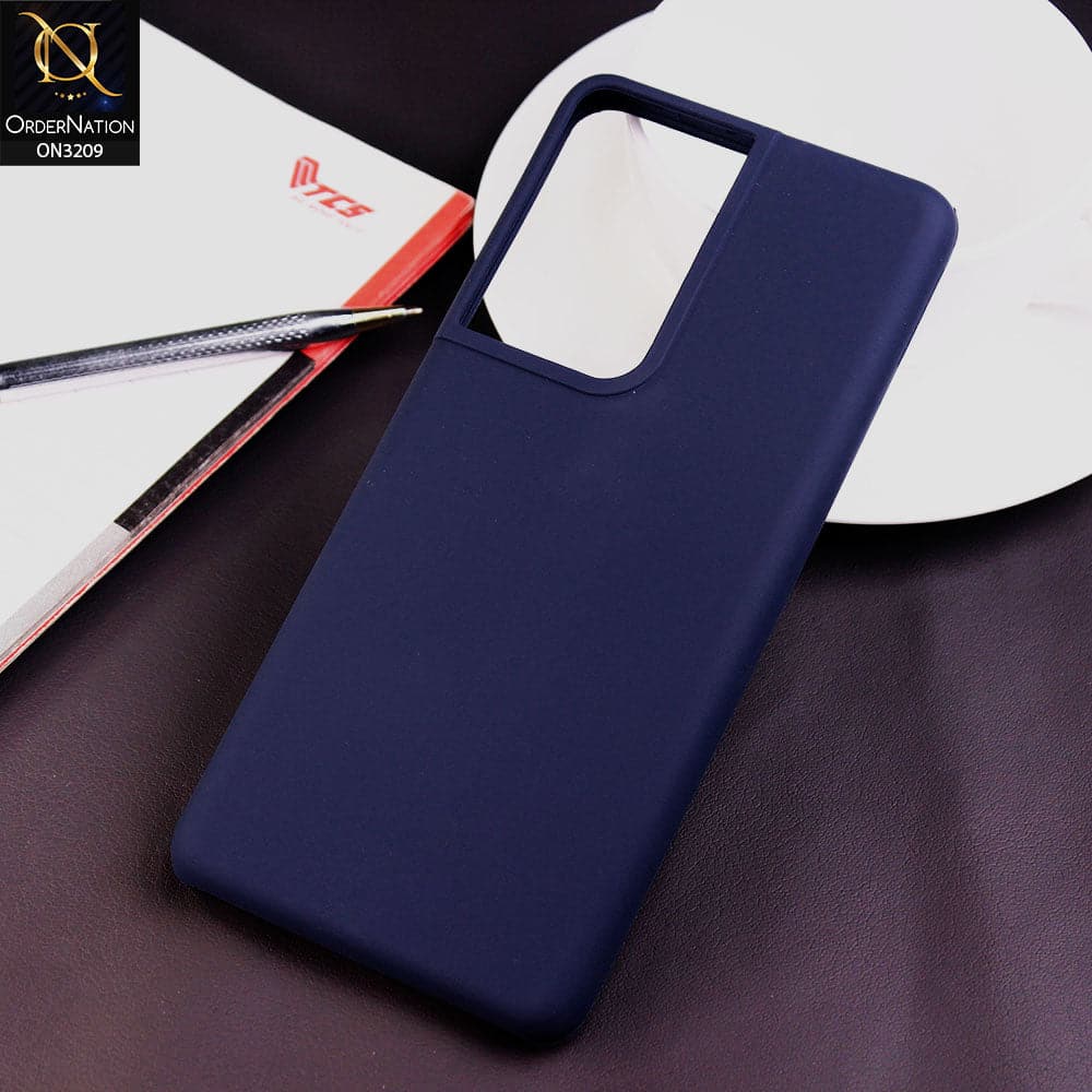 Samsung Galaxy S21 Ultra 5G Cover - Midnight Blue - New Silica Gel Sof ...