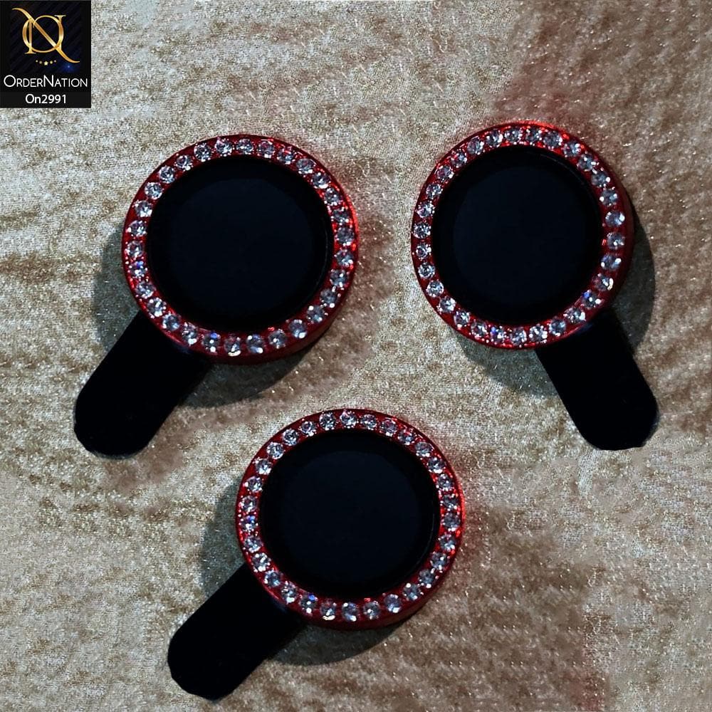 iPhone 13 Pro Max - New Girlish Diamond Rhinestones Inlaid Camera Lens ...