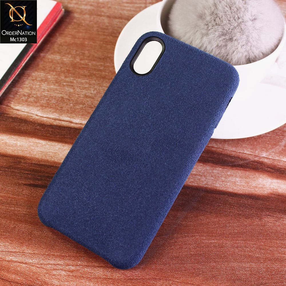 iPhone XS / X Cover - Blue - Texture Surface PC Protective Case ...
