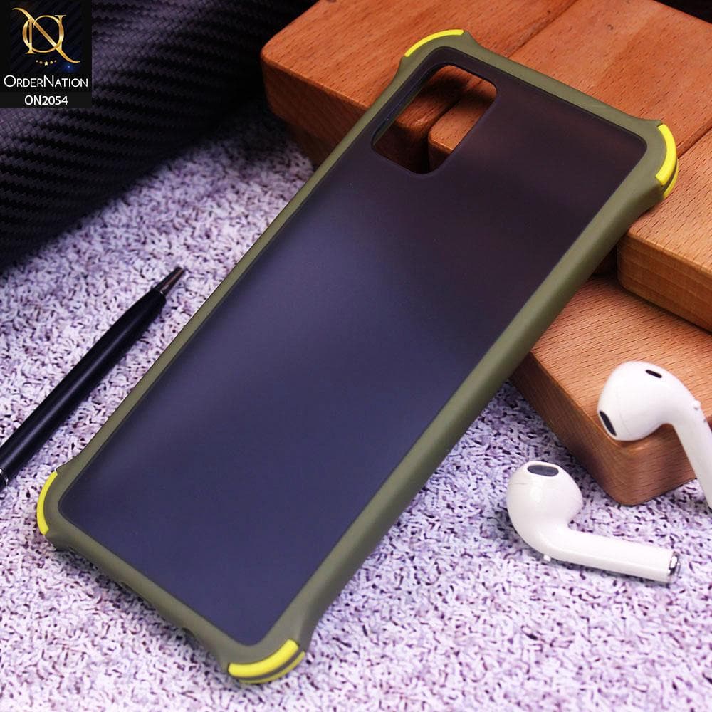 Samsung Galaxy A71 Cover - Light Green - Translucent Matte Shockproof ...