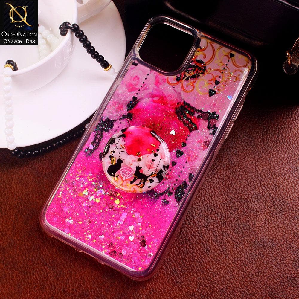 iPhone 11 Pro Max Cover - Design 48 - New Elegant Liquid Glitter Soft ...