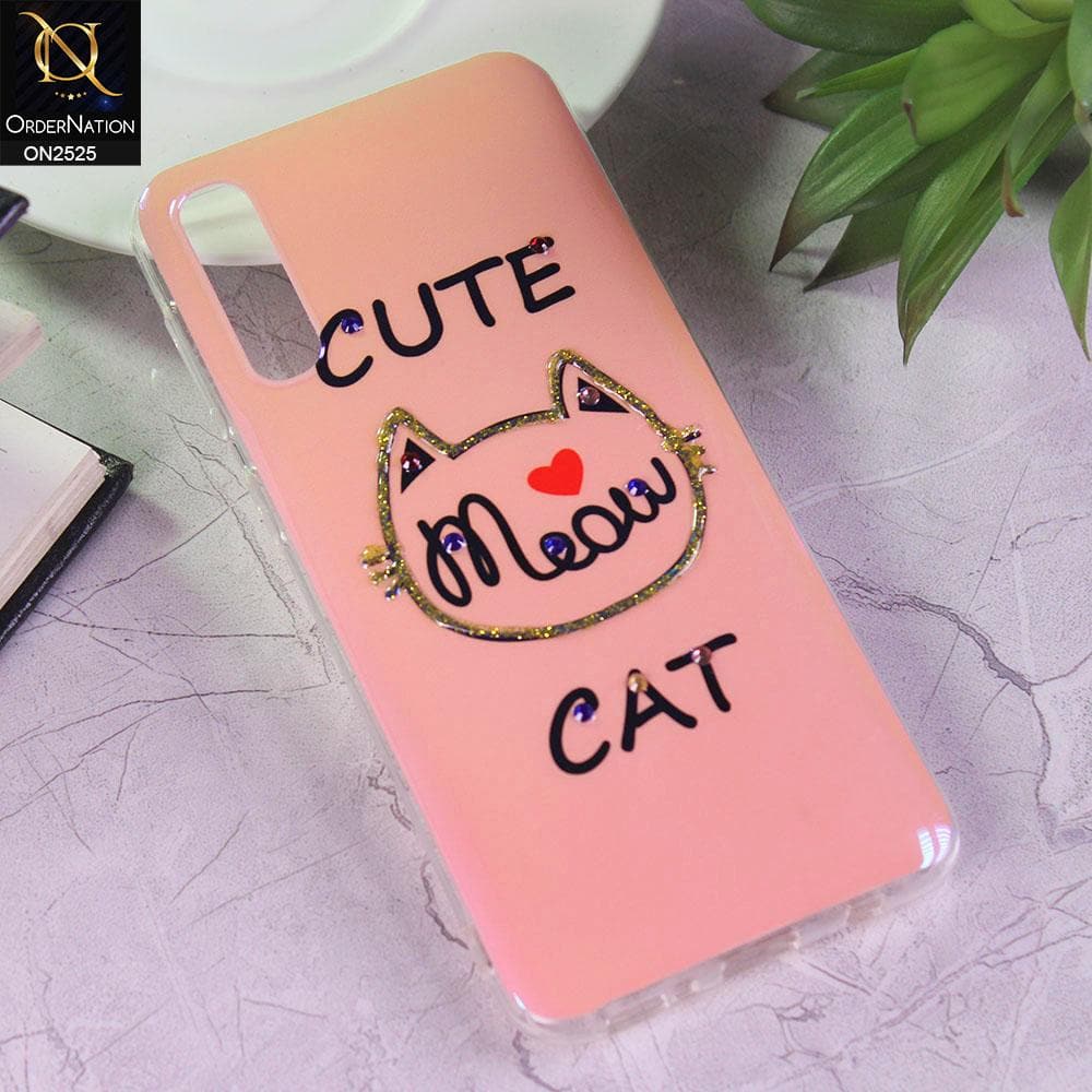 Samsung Galaxy A50 Cover - Design 1 - Girlish Fashion Style Shiny Soft ...