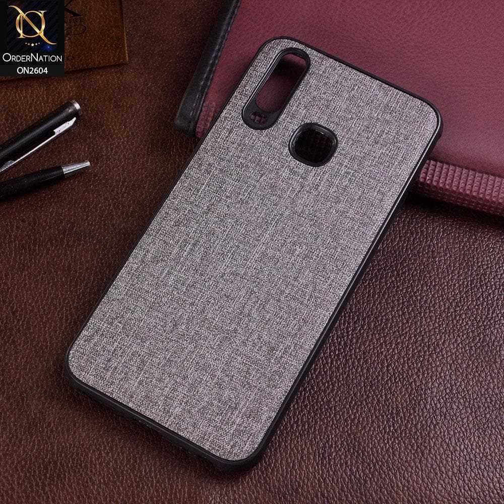 Vivo Y11 2019 Cover - Gray - New Fabric Soft Silicone Logo Case ...