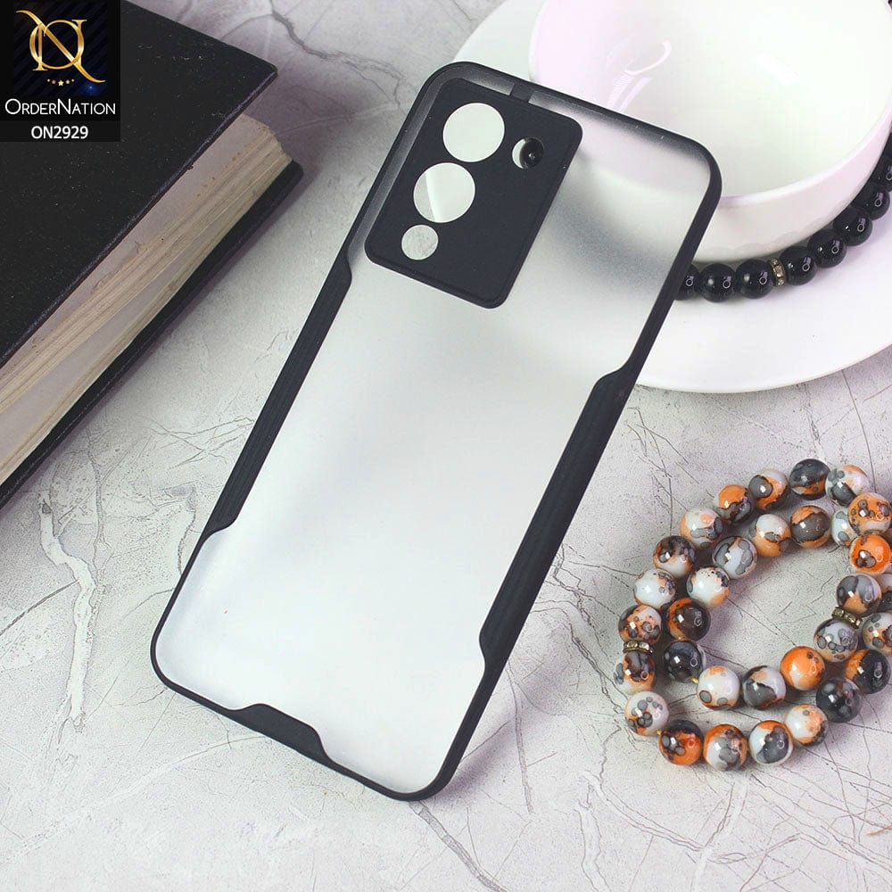 Infinix Note 12 G96 Cover - Black - Semi Transparent Ultra Thin Paper ...