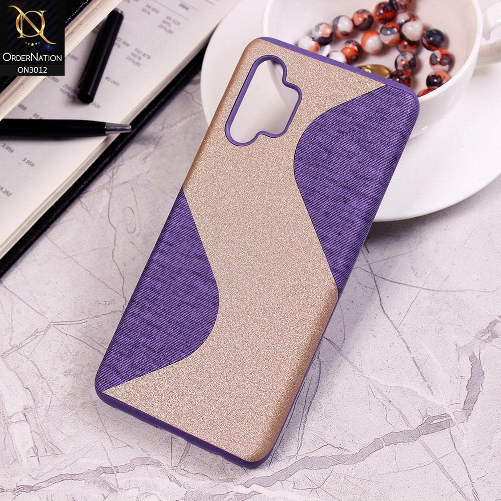 Samsung Galaxy A32 4G Cover - Purple - New Fabric Texture Wavy Style S ...