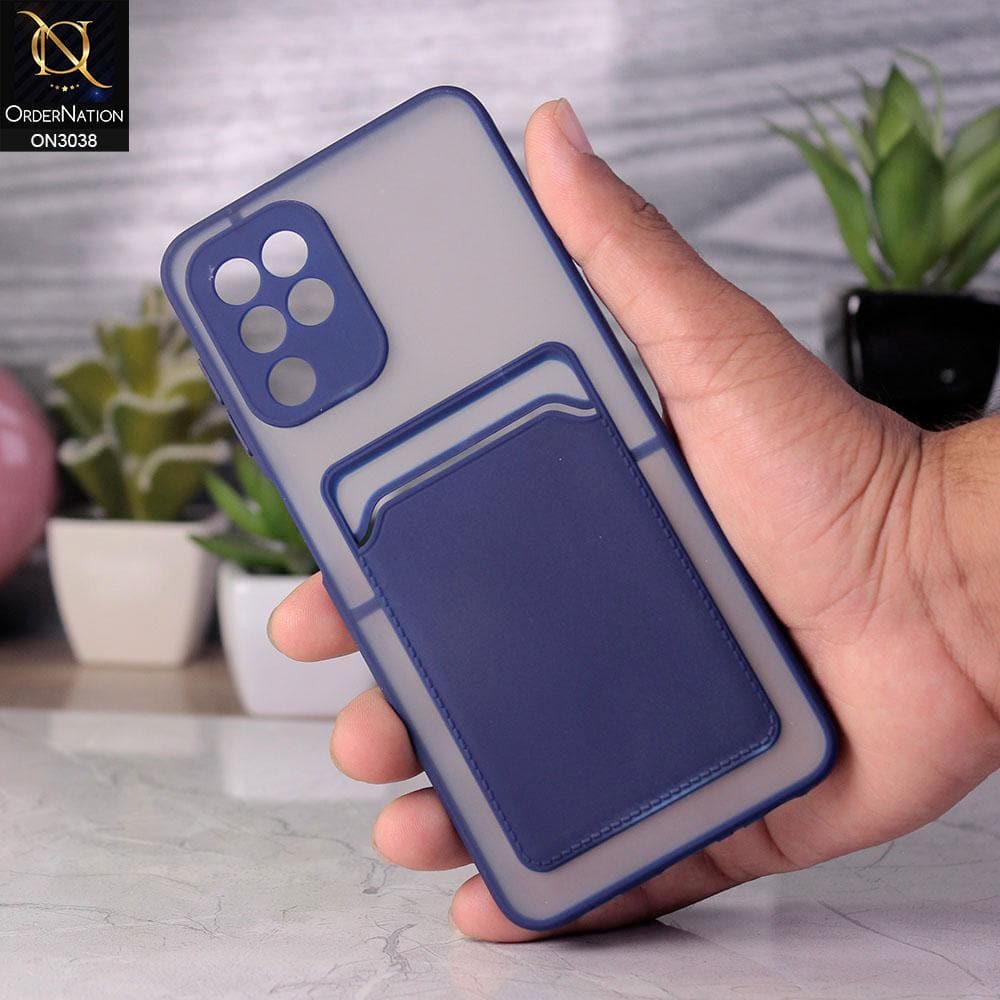 Samsung Galaxy M22 Cover - Blue - Translucent Camera Protection Soft B ...
