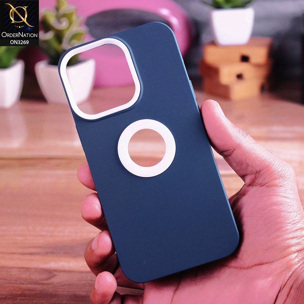 iPhone 13 Pro Max Cover - Blue Design 2 - New Soft Protective Silicone ...