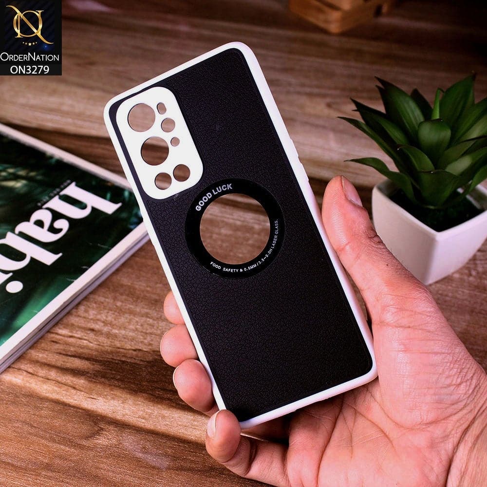 OnePlus 9 Pro Cover - Black - New Leather Texture Soft border With Log ...