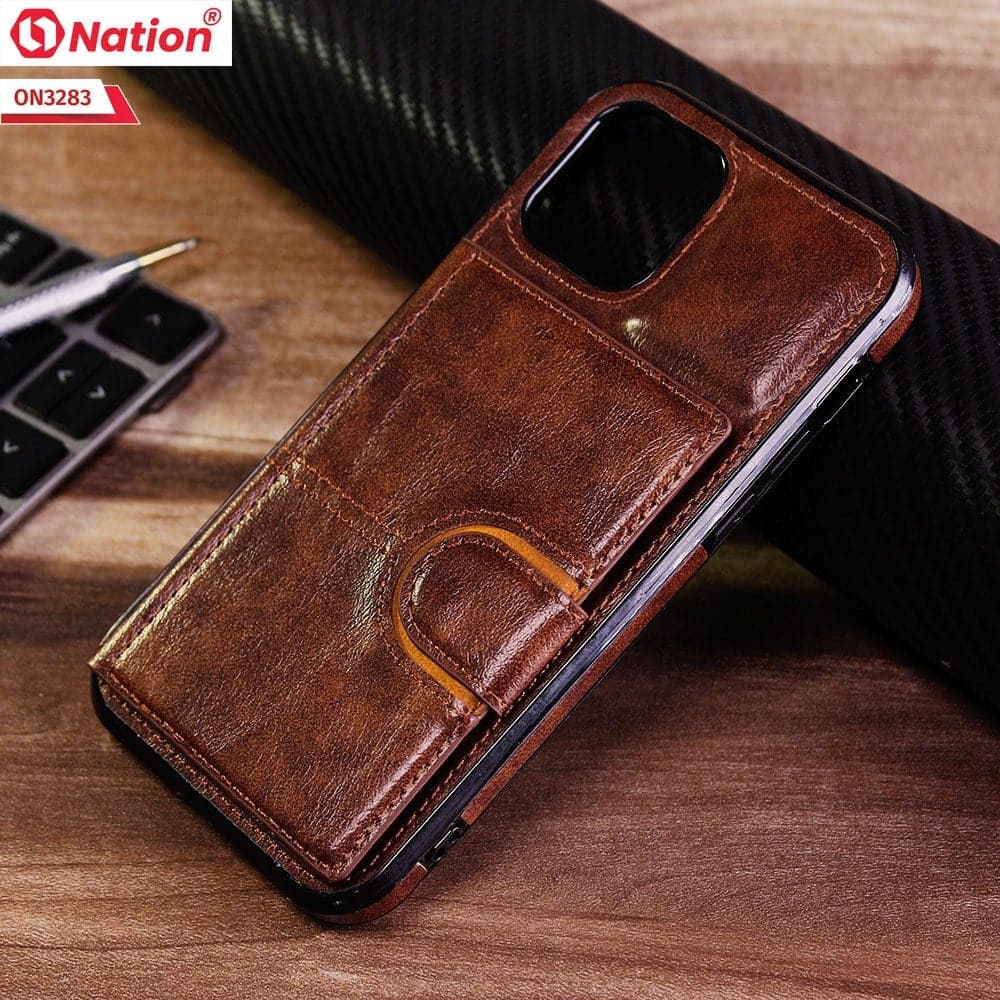 iPhone 12 Cover - Brown - ONation Ultra Series - Multi-Purpose Premium ...