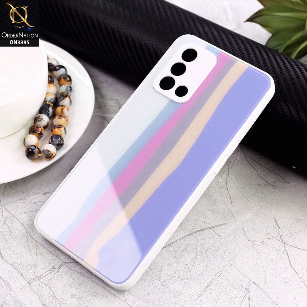 Oppo A95 4G Cover - Gray - New Infinity Rainbow Series Back tempered G ...