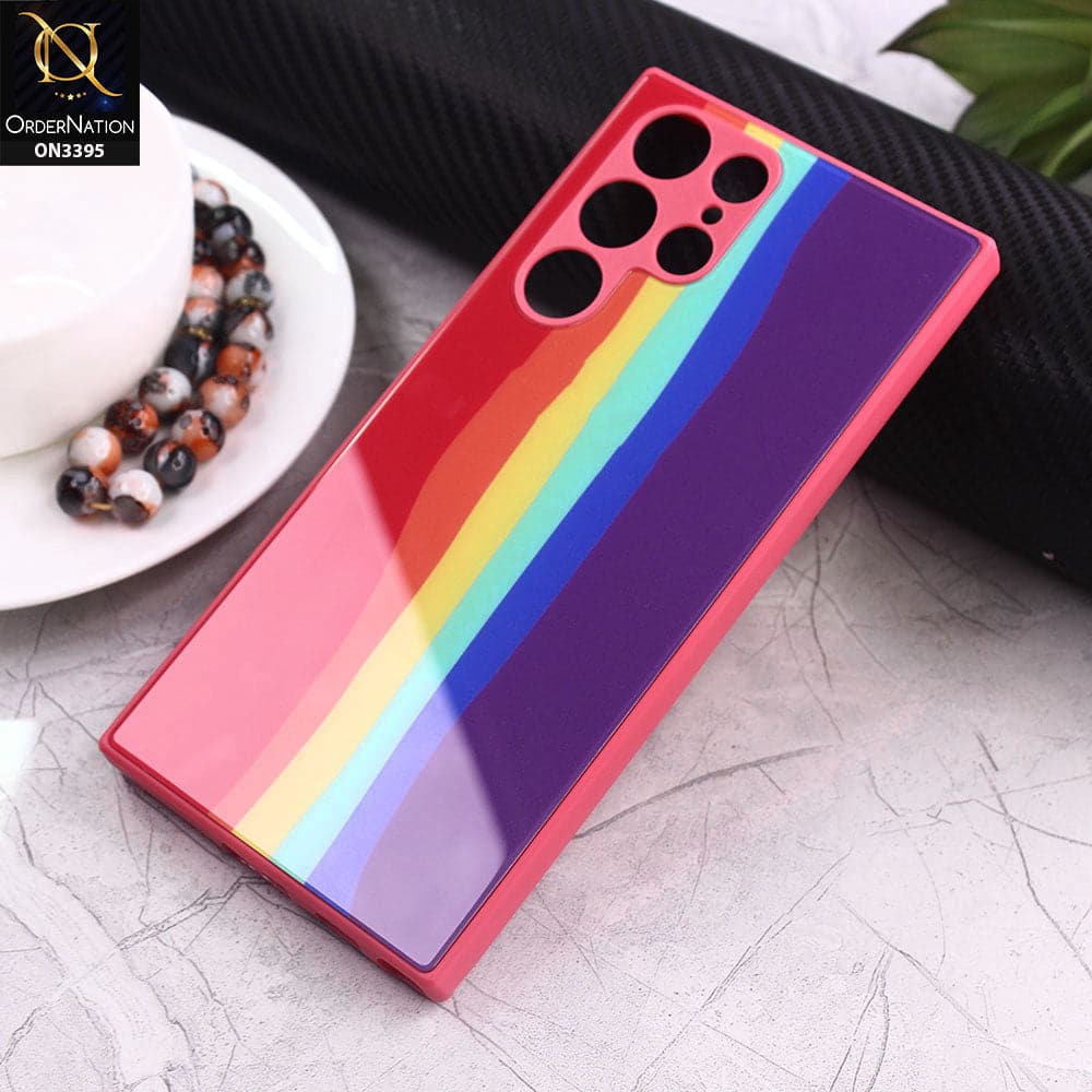 Samsung Galaxy S22 Ultra 5G Cover - Red - New Infinity Rainbow Series ...