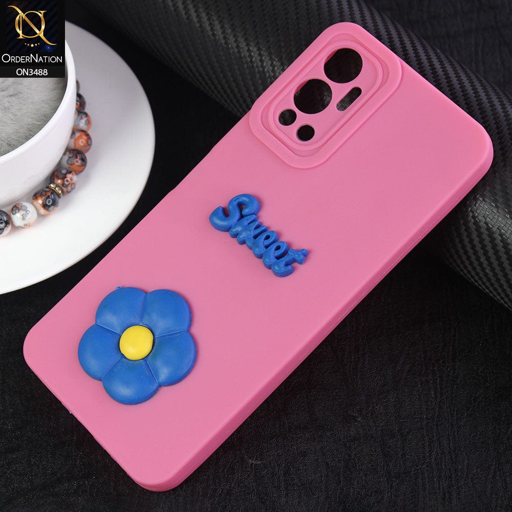 Infinix Hot 12 Cover - Pink - Design 10 - Candy Color Cute Look Soft S ...