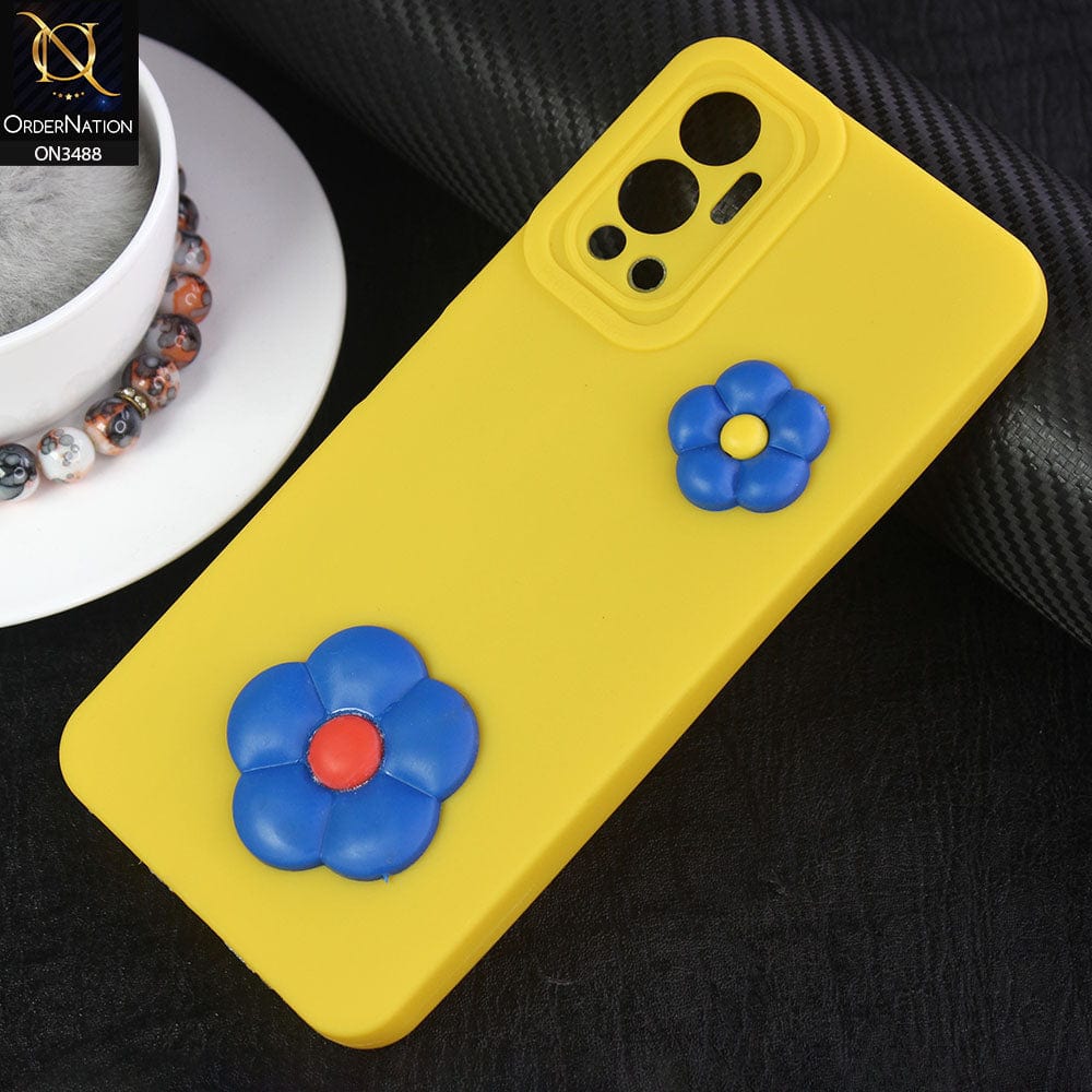 Infinix Hot 12 Cover - Yellow - Design 6 - Candy Color Cute Look Soft ...