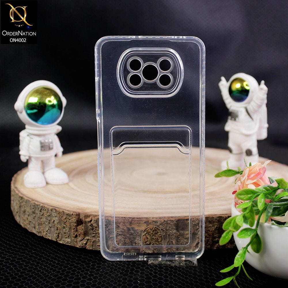Xiaomi Poco X3 Pro Cover - Transparent - Soft 4D Design Smart Pocket C ...