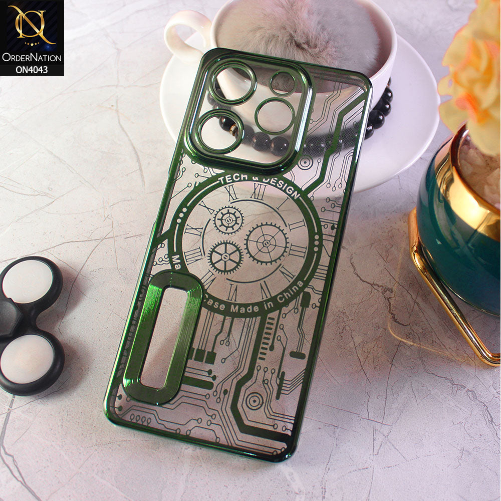 Tecno Spark 10 Pro Cover - Green - New Luxury Mechanical For Magsafe P ...