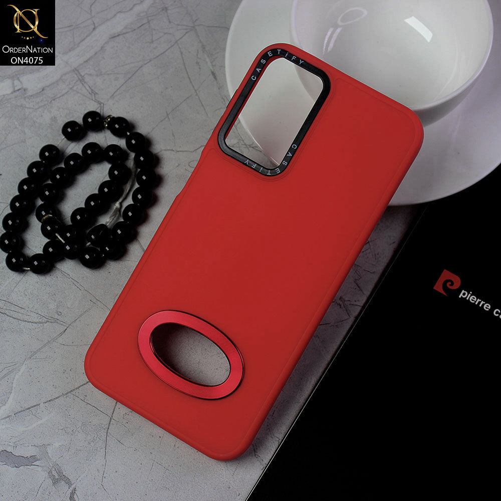 Samsung Galaxy A54 Cover - Red - New Soft Silicon Fashion Case With Fa ...