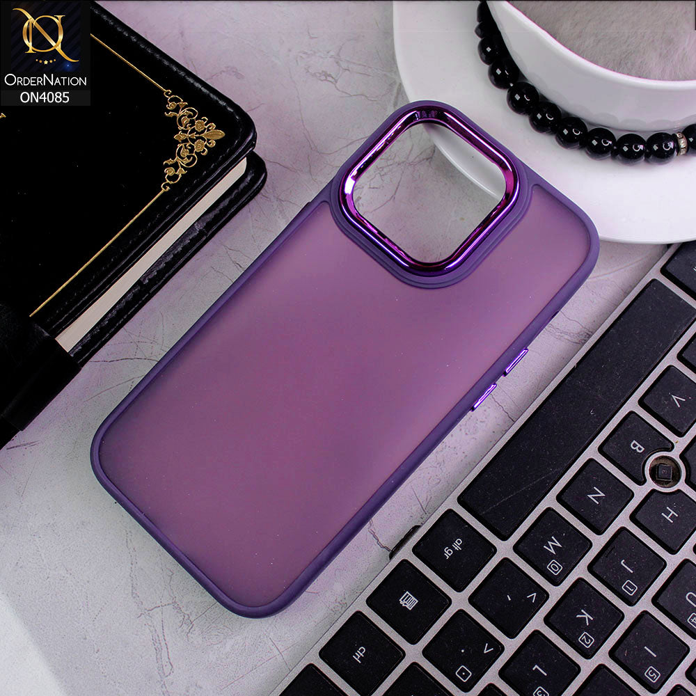 iPhone 14 Pro Cover - Purple - Pc + Tpu Anti Scratch Space II Collecti ...