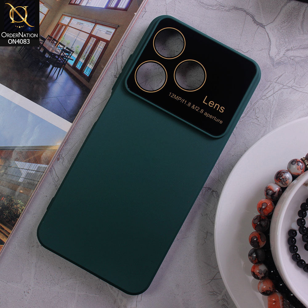 Tecno Spark 10C Cover - Green - Glass Lense Ultra Camera Protection So ...